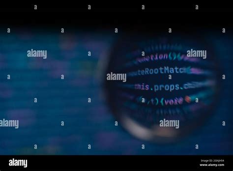 Software Developer Code Abstract Computer Script Code Code In A Glass