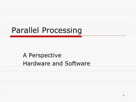 PPT Parallel Processing PowerPoint Presentation Free Download ID
