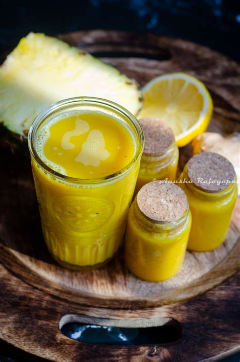 Jamaican Pineapple Ginger Drink With Turmeric Recipe
