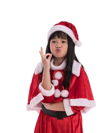 Little Asian Girl In Christmas Stock Image Image Of Home Girl 79338441
