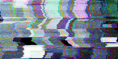 Digital Pixel Glitch Abstract Error Background Overlay Stock Photo Image Of Dystopian Damage