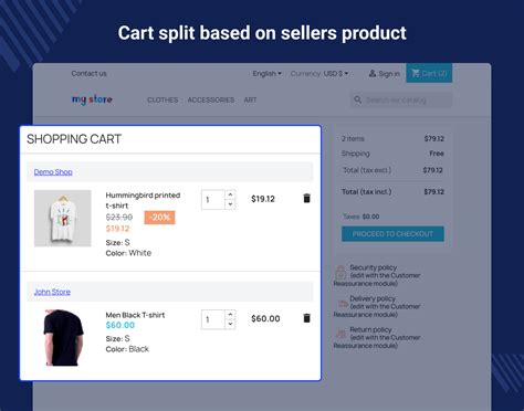 PrestaShop Marketplace Cart And Order Split Multivendor Addon WebKul