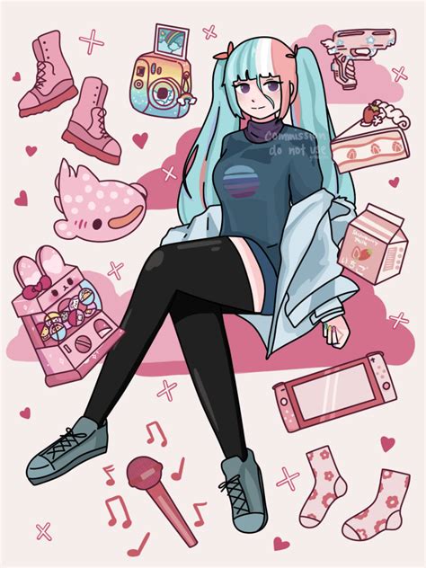 Draw Your Character Oc Or You With Their Favorite Items By Graayycc Fiverr