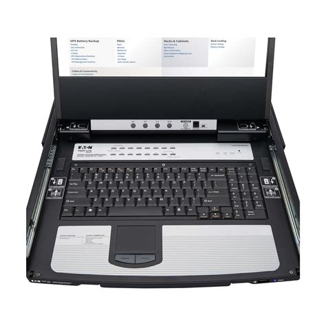 16 Port Kvm Switch 17 In Lcd Displayport Ip Remote Access 1u Eaton