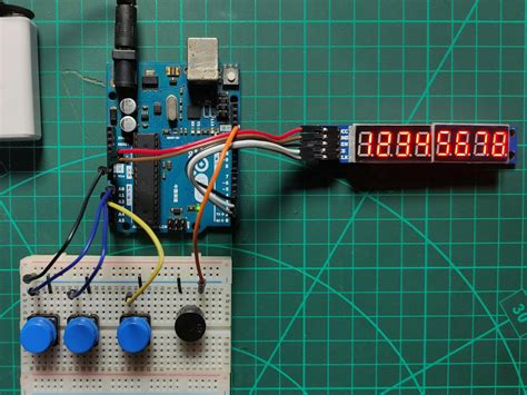8 digit counter with 7 segment display module max7219