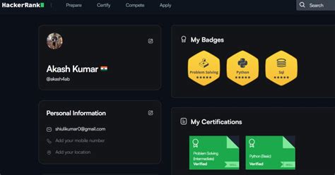 Akash Kumar On Linkedin Dsa Python Mysql Hackerrank