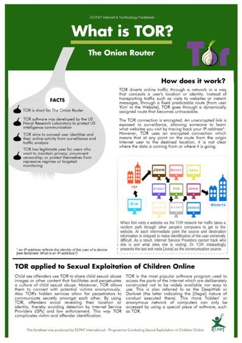 Factsheets On Internet And Technology The Onion Router TOR ECPAT