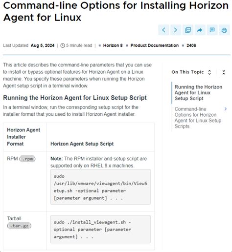 Horizon Upgrade Linux Agent To V 2406 Bjosorens It Tech Blog