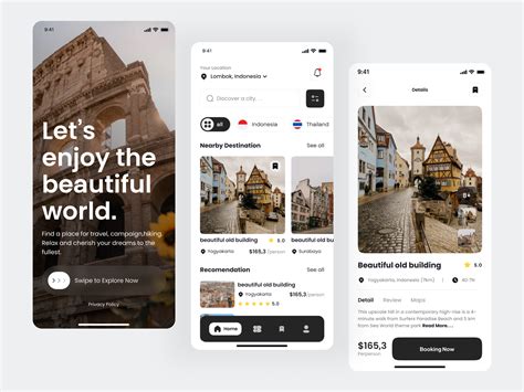 Travel Guide Mobile App Mobile App Design Inspiration App De