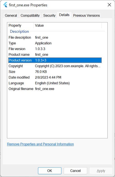 如何在Flutter中更改Windows构建版本名称 大数据知识库