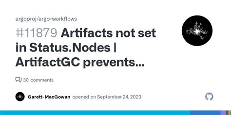artifacts not set in status nodes artifactgc prevents workflow deletion · issue 11879