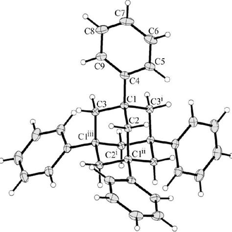 The Structure Of I Showing The Atom Labeling Scheme Displacement
