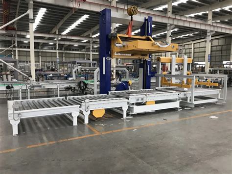 Whole Layer Cartons Palletizer Machine Low Level High Speed Gantry