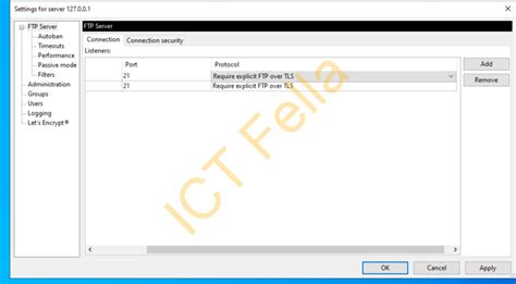 How To Configure Filezilla Ftp Server With Fortigate Firewall Ict Fella