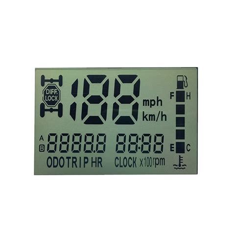 Custom 5v Lcd 7 Segment Speedometer Car Speed Meter Lcd Display Screen Buy Custom Lcds Segment