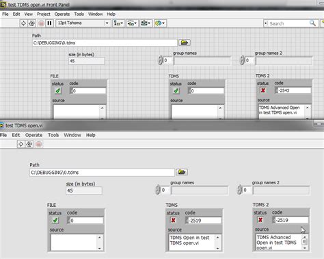 Solved Tdms Open Stopped Working In Compiled Application Error 2519