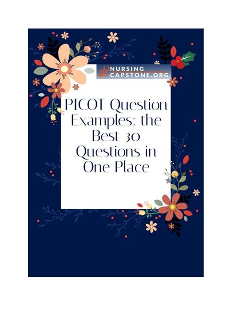 PICOT Question Examples The Best Questions In One Place