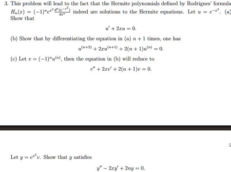 Please Show All Work 3 This Problem Will Lead To The Fact That The