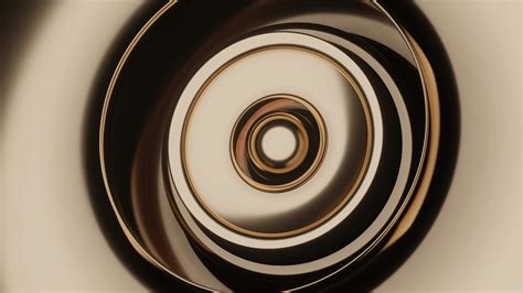 Abstract 3d Pulsating Liquid Mixing Substance Design Ring Shaped