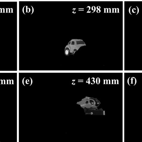 Reconstructed 3d Cii Sectional Images At Various Depth Locations Download Scientific Diagram