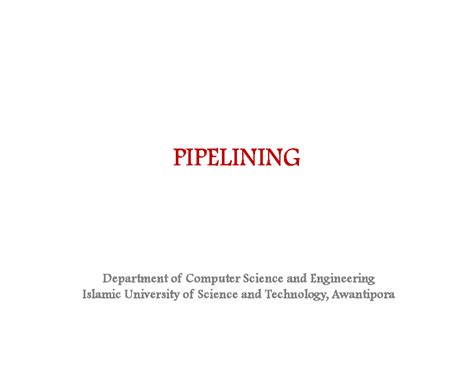 Pipelining Computer Architecture Organization Notes Pipelining Department Of Computer