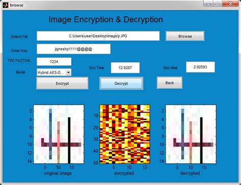Snapshot For Hybrid Aes Des Algorithm For Input Mode Image Download