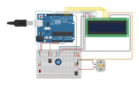 Circuit Design Automatic Temperature Controller Tinkercad