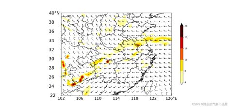 Python读取nc格式数据绘制风场和涡度图python绘制风场矢量 Csdn博客