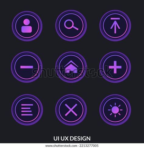 Basic Interface Luxury Icons Mobile Web Stock Vector Royalty Free 2213277005 Shutterstock