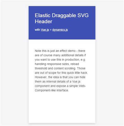 Elastic Header Example vue js 中文文档 1 0