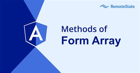 different methods of form array in angular