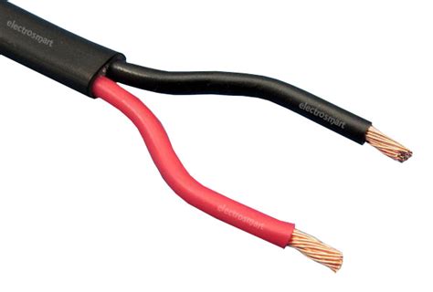 Beetronic 100m 2 Core 2mm² Thin Wall Flat Automotive Cable Red Black 25a
