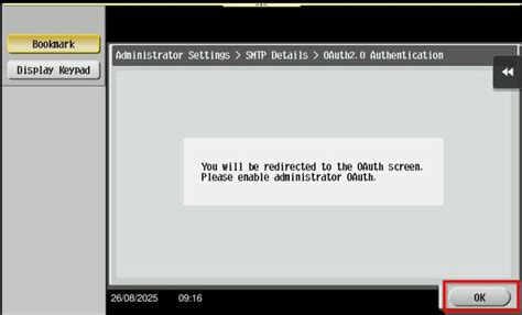 How To Setup Scan To Email Via Oauth 20 For Microsoft Konica