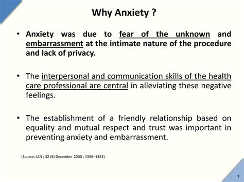 How To Reduce Patient Anxiety Before A Urodynamics Test Pptx Mental Health Diseases And