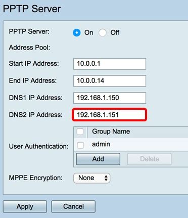 Configure A Point To Point Tunneling Protocol PPTP Server On The Rv X Series Router Cisco