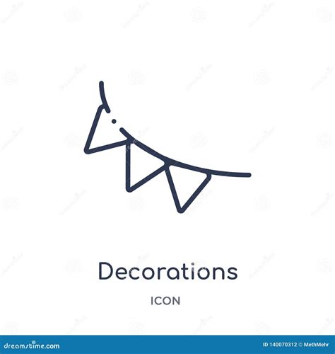 Linear Decorations Icon From Buildings Outline Collection Thin Line Decorations Icon Isolated