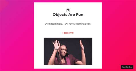 Bananaroosc Js 1002 Objects Practice Codesandbox Bananaroosc Js 1002 Objects Practice Codesandbox