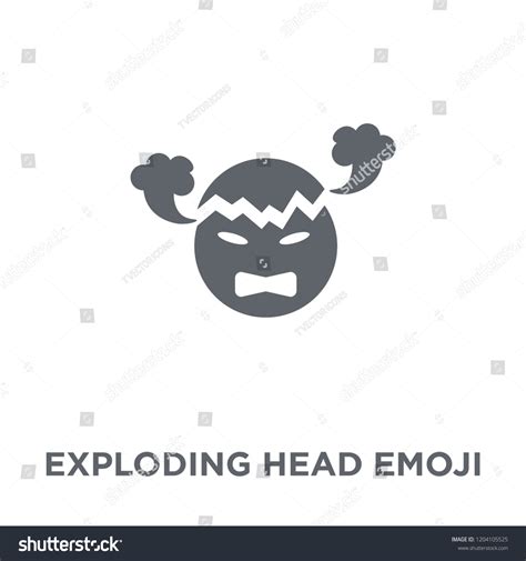Exploding Head Emoji Icon Exploding Head Stock Vector Royalty Free