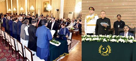 16 Member Caretaker Federal Cabinet Takes Oath