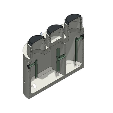 Oval Traffic Rated Gravity Grease Interceptor 1000 Gal Center Access Jensen Infrastructure
