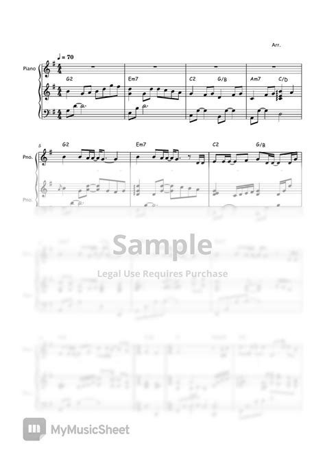 김길용 아바 아버지 G Key Sheets By 생명의건반