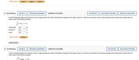 Solved 23 Points Larcalc12 86007 Exact Value Of The