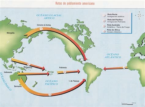 Mapa De Rutas De Poblamiento Americano Socialhizo