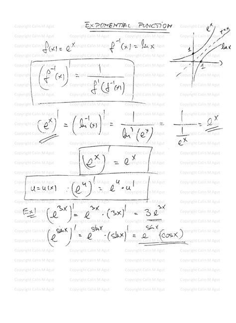 Exponential Functions Calculus Lecture Notes Docsity