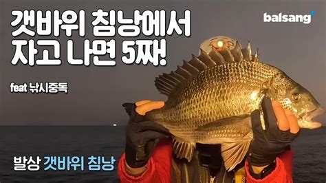 갯바위 침낭에서 자고나서 5짜가 나타났다 Youtube