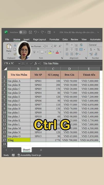 Hướng Dẫn Cách Xóa Dữ Liệu Mà Không Xóa Công Thức Tô Thu Hoàn Excel