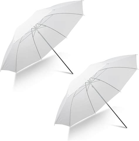 [2 Pack] Photography Umbrella Diffuser Kit 43 110cm White Translucent Soft Umbrella Diffuser For