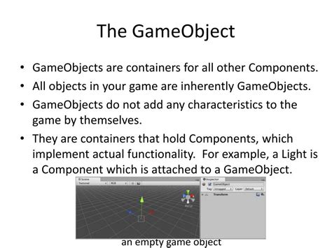 Ppt Basic Unity Scriptingprogramming And Components Powerpoint