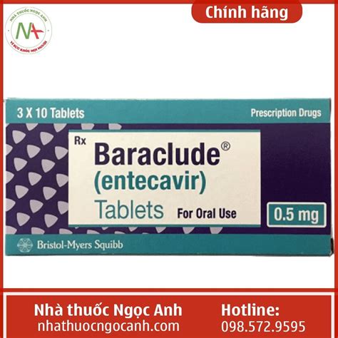 Thuốc Baraclude 05mg Là Gì Tác Dụng Gì Giá Bao Nhiêu Mua ở đâu