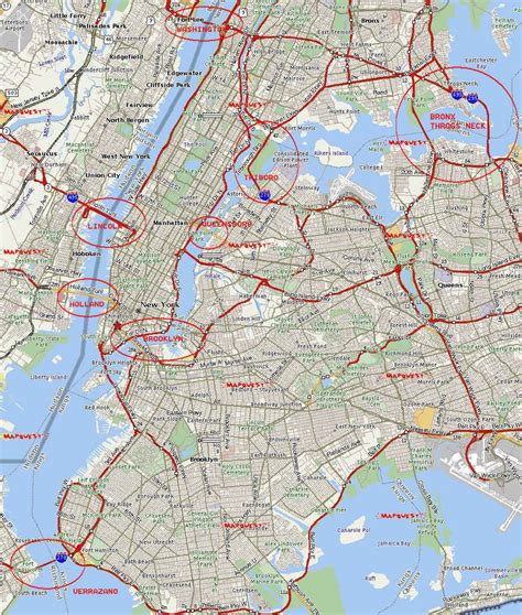 Manhattan Tunnels And Bridges Map At Christian Corlette Blog